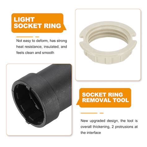 Patikil G9 Light Socket Rings Kit Lamp Shade Holder Adapter 8pcs