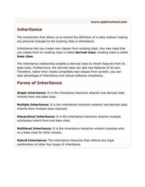 Inheritance In C Programming Languagepptx
