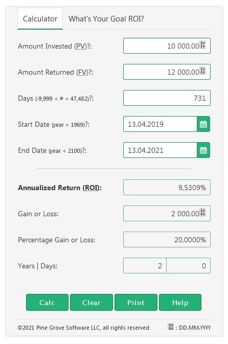 ROI Calculators And Calculation Formula StormGain