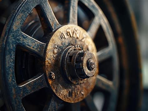 Wheel Turning Smoothly In Constant Motion Symbolizing Progress Premium Ai Generated Image