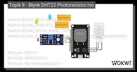 Topik 8 Blynk Photoresistor Ino Copy Wokwi ESP32 STM32 Arduino Simulator