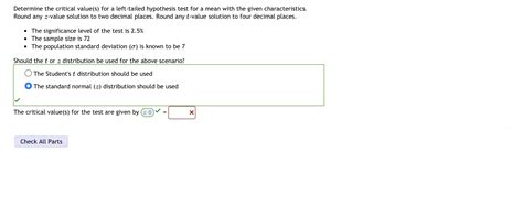 Solved Calculate The Critical T Value S For Each Of Chegg Com