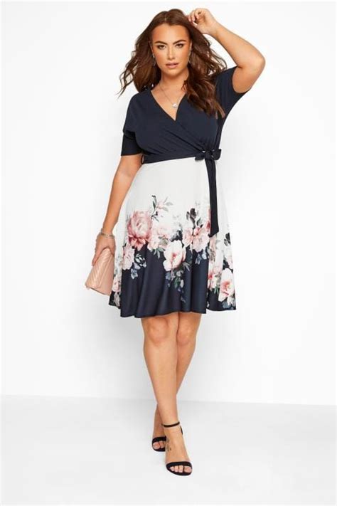 Plus Size Floral Dresses Yours Clothing Elegant Floral Dress Wrap