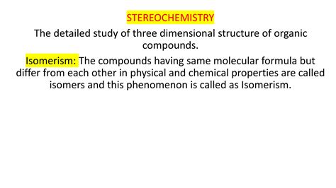 Bp401tt Fmf Rnjrknew Stereochemistry Pdf