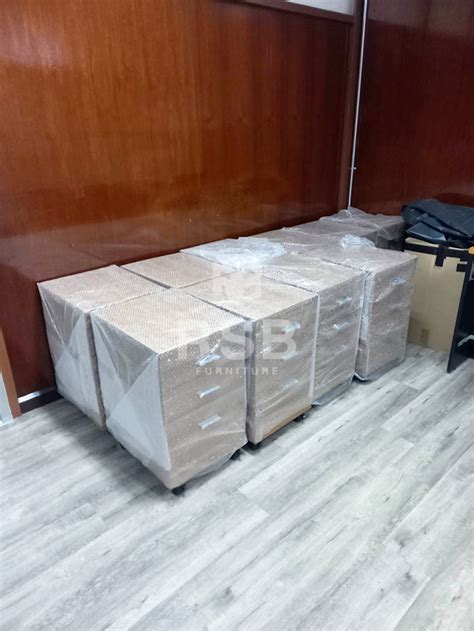 ตู้เอกสารเตี้ย 3 ลิ้นชัก เล็ก เล็ก ใหญ่ กุญแจล็อค ล้อเลื่อน ขนาด 40 X 50 สูง 65 Cm