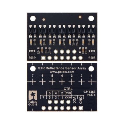 QTR HD 07RC Reflectance Sensor Array 7 Channel 4mm Pitch RC Output At MG Super Labs India