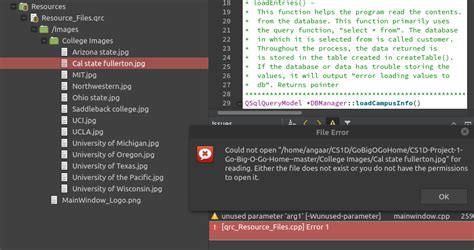 Error Trying To Compile Qrc File In Resources Folder Qt Forum