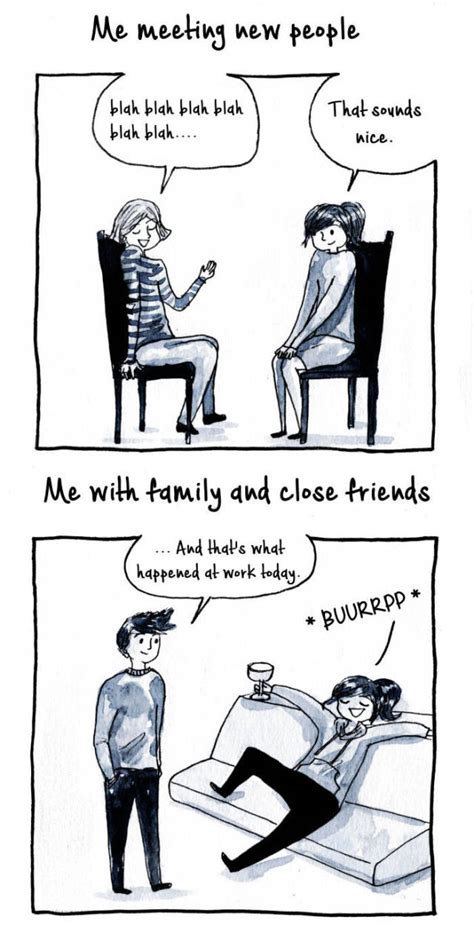 comics by debbie introduce introversion… when you are the one who
