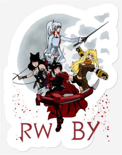 Rwby Team Beautiful Girls Stickers Sold By Jadahbbechtold Sku 247315204 Printerval
