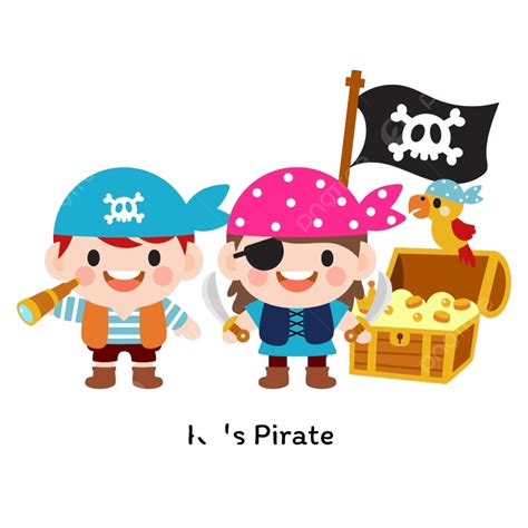 어린이 해적 선장과 선원 캐릭터 아이들 반점 땅 Png 일러스트 및 벡터 에 대한 무료 다운로드 Pngtree