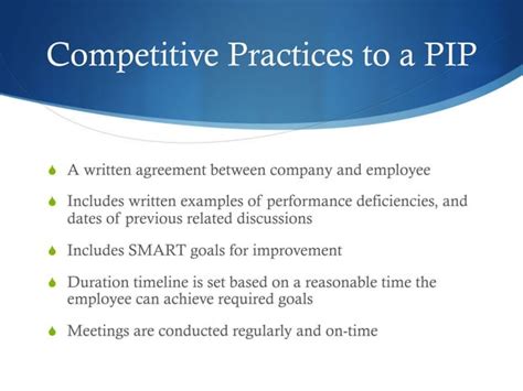 Employee Performance Improvement Plan Pip Ppt
