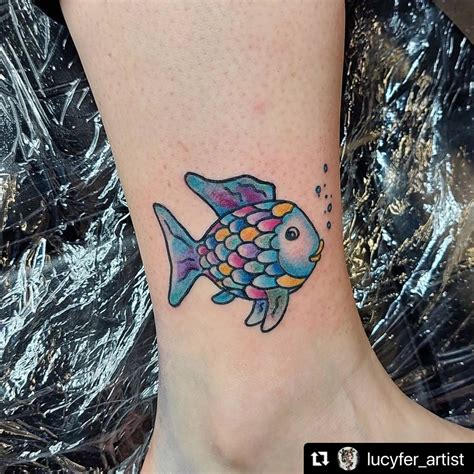 Rainbow Fish Scale Tattoos The Rainbow Fish For Jules First Tattoo