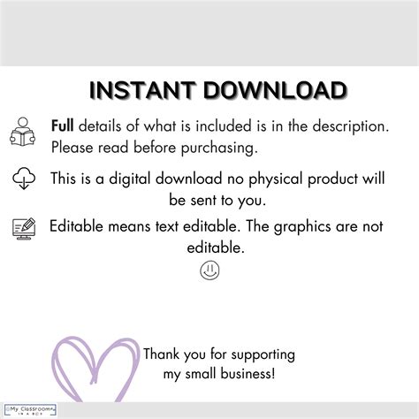 Classroom Rules Charts Editable My Classroom In A Box