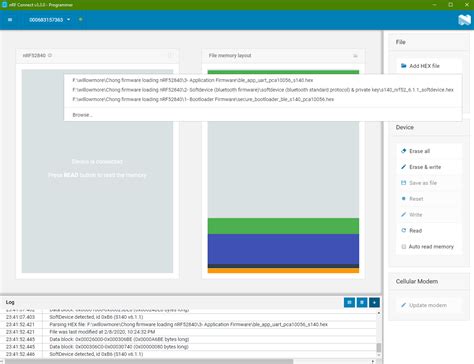 Nordic Chip Programming Using Nrf Connect Programmer Software