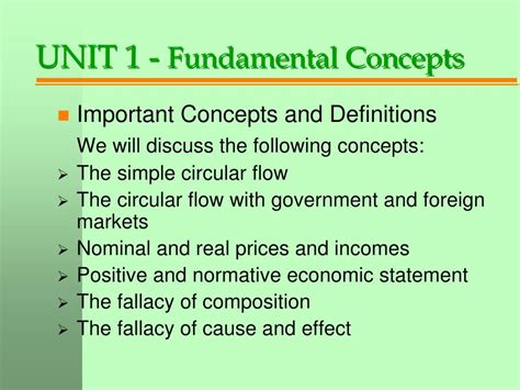 PPT UNIT 1 Fundamental Concepts PowerPoint Presentation Free