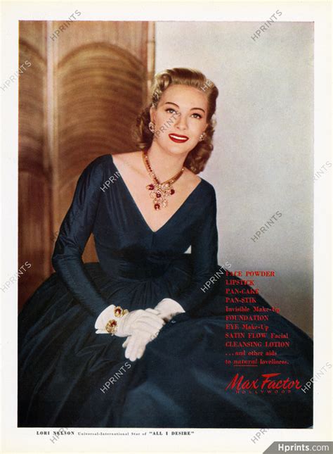 Max Factor Hollywood 1953 Lori Nelson — Cosmetics