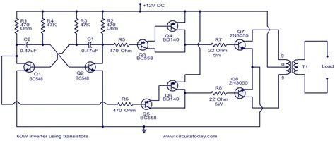 Inverter Circuit Diagram Using Mosfet