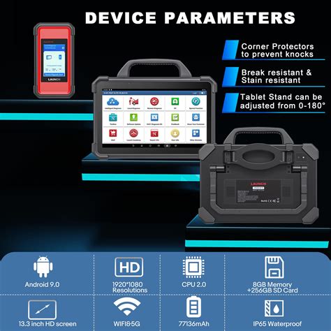 Launch X PAD VII Elite PAD With Smartlink C VCI Automotive Diagnostic Tool With Free CRP X