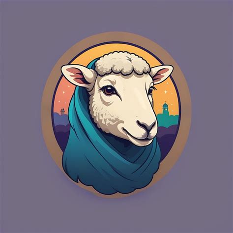 Premium Ai Image Eid Sheep Logo