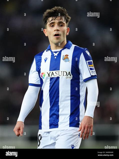 Pablo Marin Of Real Sociedad During The La Liga Ea Sports Match Between