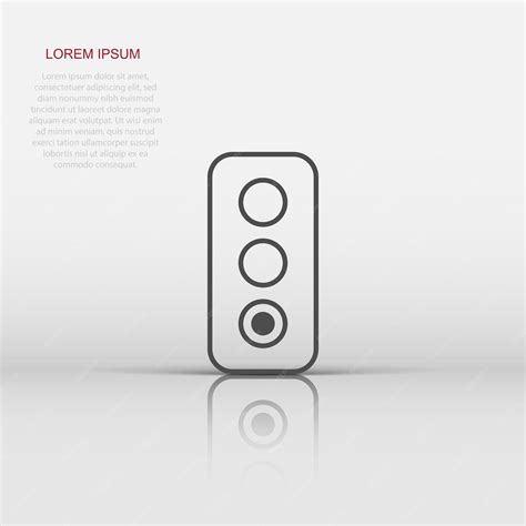 Premium Vector Semaphore Icon In Flat Style Traffic Light Vector Illustration On White