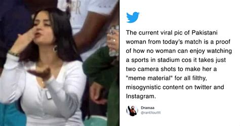 This Girl Went Viral During The Pak Match Yesterday Now Shes Been Ogled By Desi Men Online
