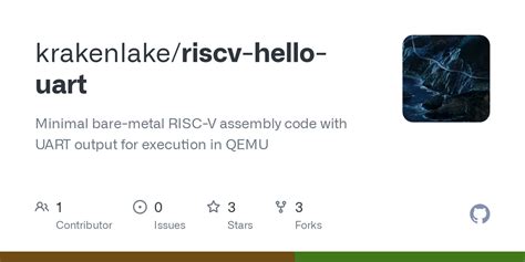Github Krakenlakeriscv Hello Uart Minimal Bare Metal Risc V