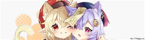 Klee Qiqi Together Genshin Impact K Wallpaper Download