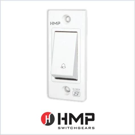 6 Amp Bell Push Non Modular Switch Gold One Way Flat Button At ₹ 13