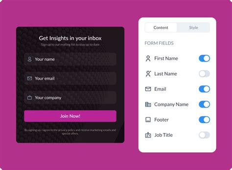 Email Form Creator Create Email Sign Up Forms Online For Free Visme