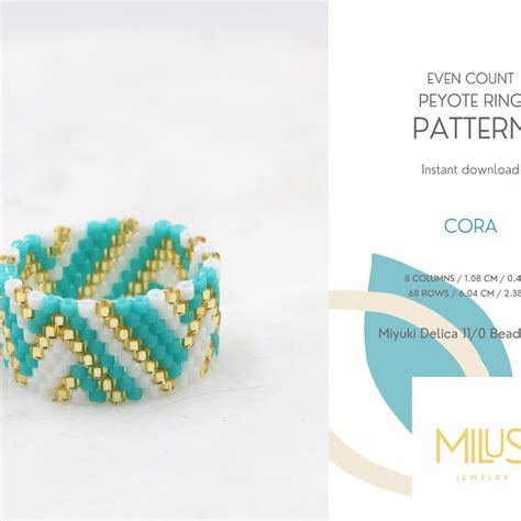 Peyote Even Ring Pattern Etsy