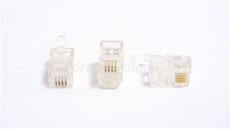 Connector Rj 45 Stock Image Image Of Connect Pins Making 55241657