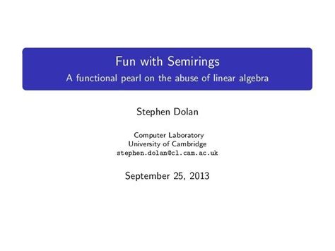 Pdf Semirings Slides Dokumen Tips