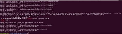 C Openpbs Build Error Unknown Type Name Jidt Stack Overflow