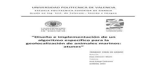 Diseño E Implementación De Un Algoritmo Específico Para La [pdf Document]