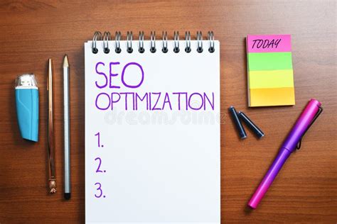 Conceptual Caption Seo Optimizationprocess Of Affecting Online Visibility Of Website Or Page