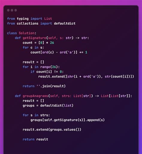 Challenge Group Anagrams Archit N Posted On The Topic Linkedin