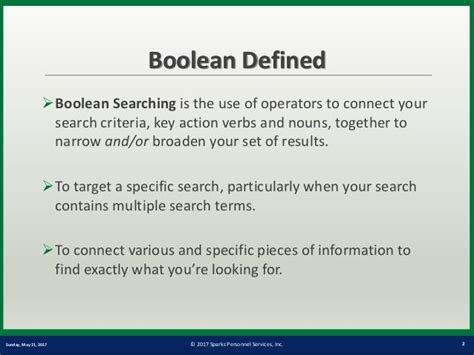 Sparks Group Boolean Search Training Introduction