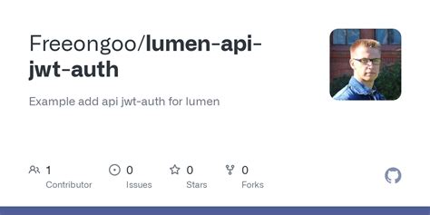 Github Freeongoolumen Api Jwt Auth Example Add Api Jwt Auth For Lumen