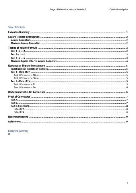 Calculus Cake Tin Mathematical Methods Year 11 Sace Thinkswap