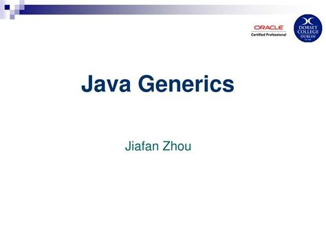 Ppt Java Generics Powerpoint Presentation Free Download Id3687551