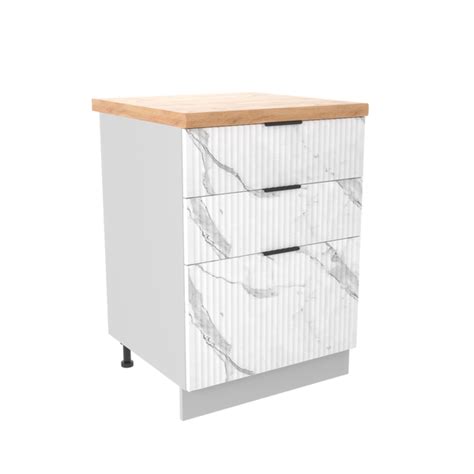 Шкаф Монца нижний с 3 ящиками 600 купить за 10754 00р в Спб Д Мастер