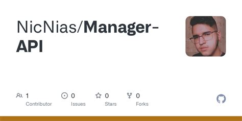 Github Nicniasmanager Api
