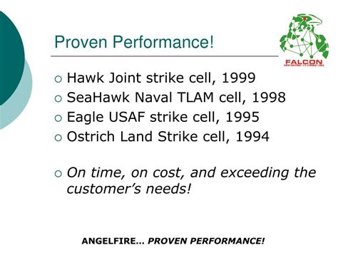 Ppt Angelfire Inc Falcon Strike Cell Powerpoint Presentation Free