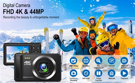 Digital Camera 4k Digital Cameras For Photography 44mp
