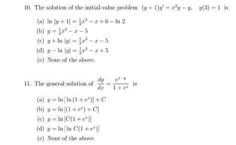 solved the solution of the initial value problem y 1 y