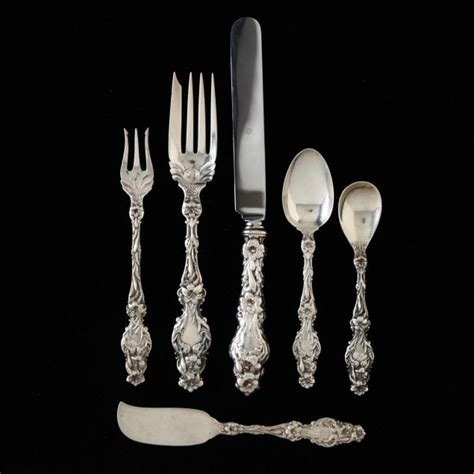 Whiting Lily Sterling Silver Flatware Lot 1049 The March Silver Auctionmar 15 2017 600pm
