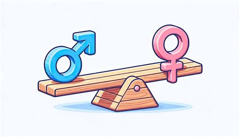 Premium AI Image An Illustration Of A Wooden Playground Seesaw With The Blue Male Sign And