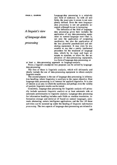 Pdf Language Data Processing
