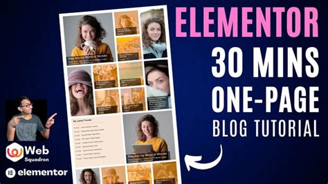Imran Siddiq On Linkedin Elementor One Page Home Blog Tutorial 30 Mins Loop Layout Elementor